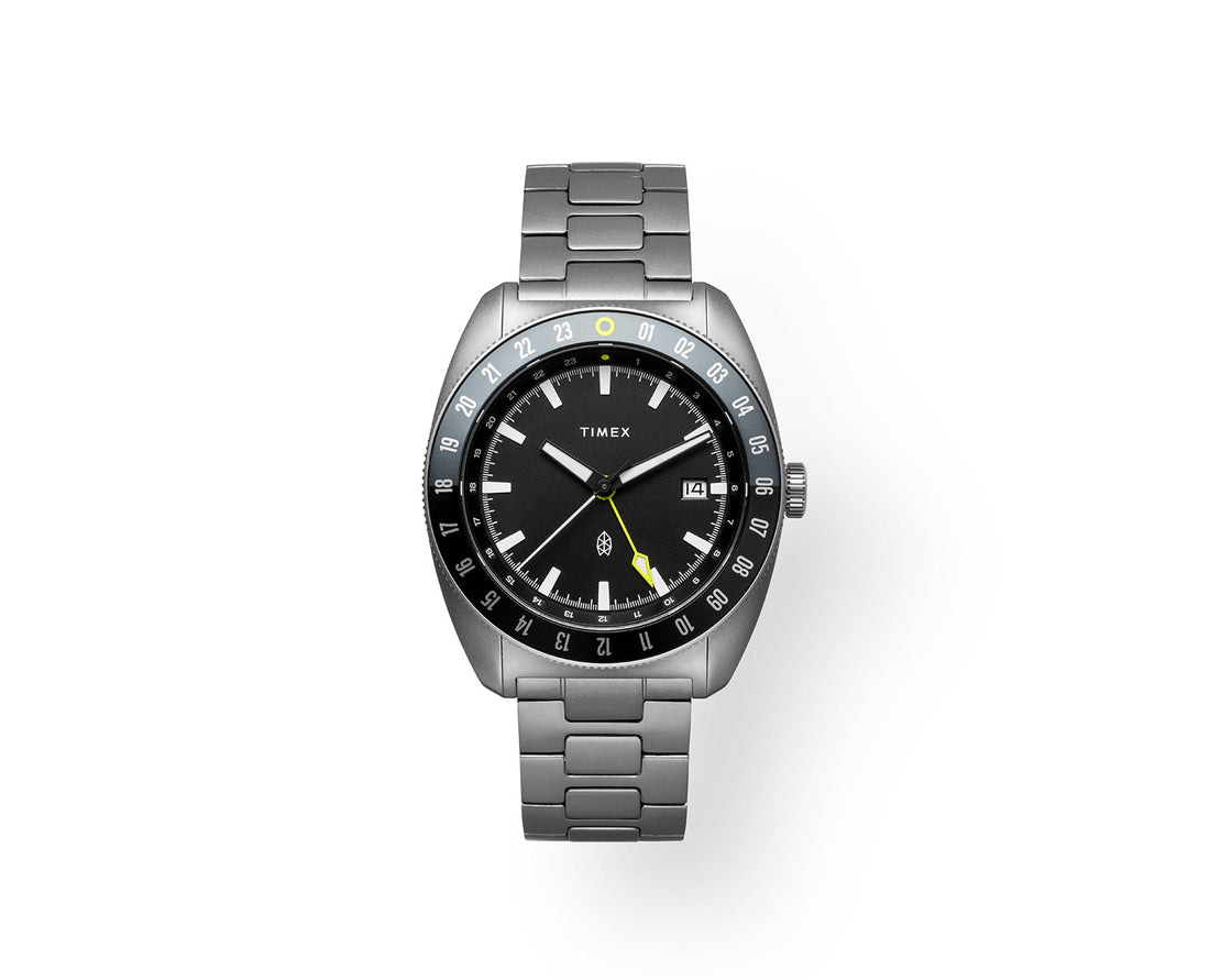 The James Brand × Timex Automatic GMT Watch