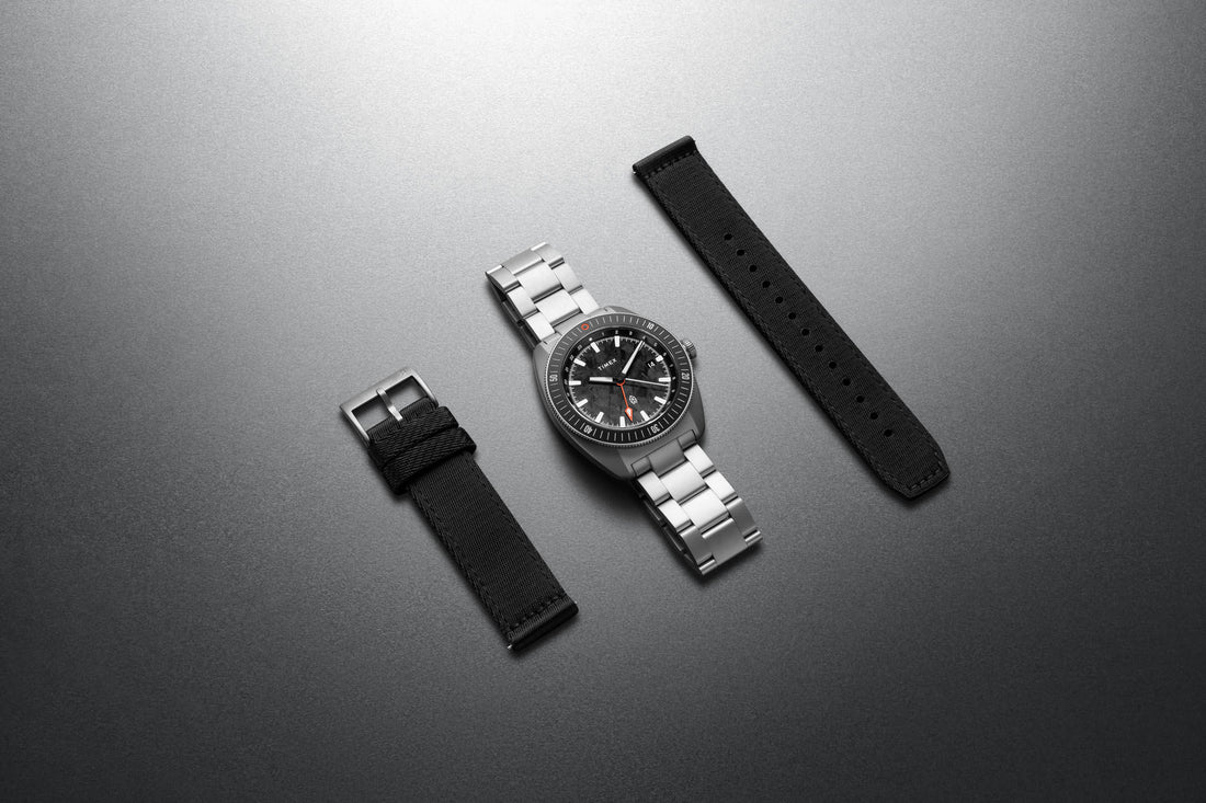The James Brand × Timex Automatic GMT Watch